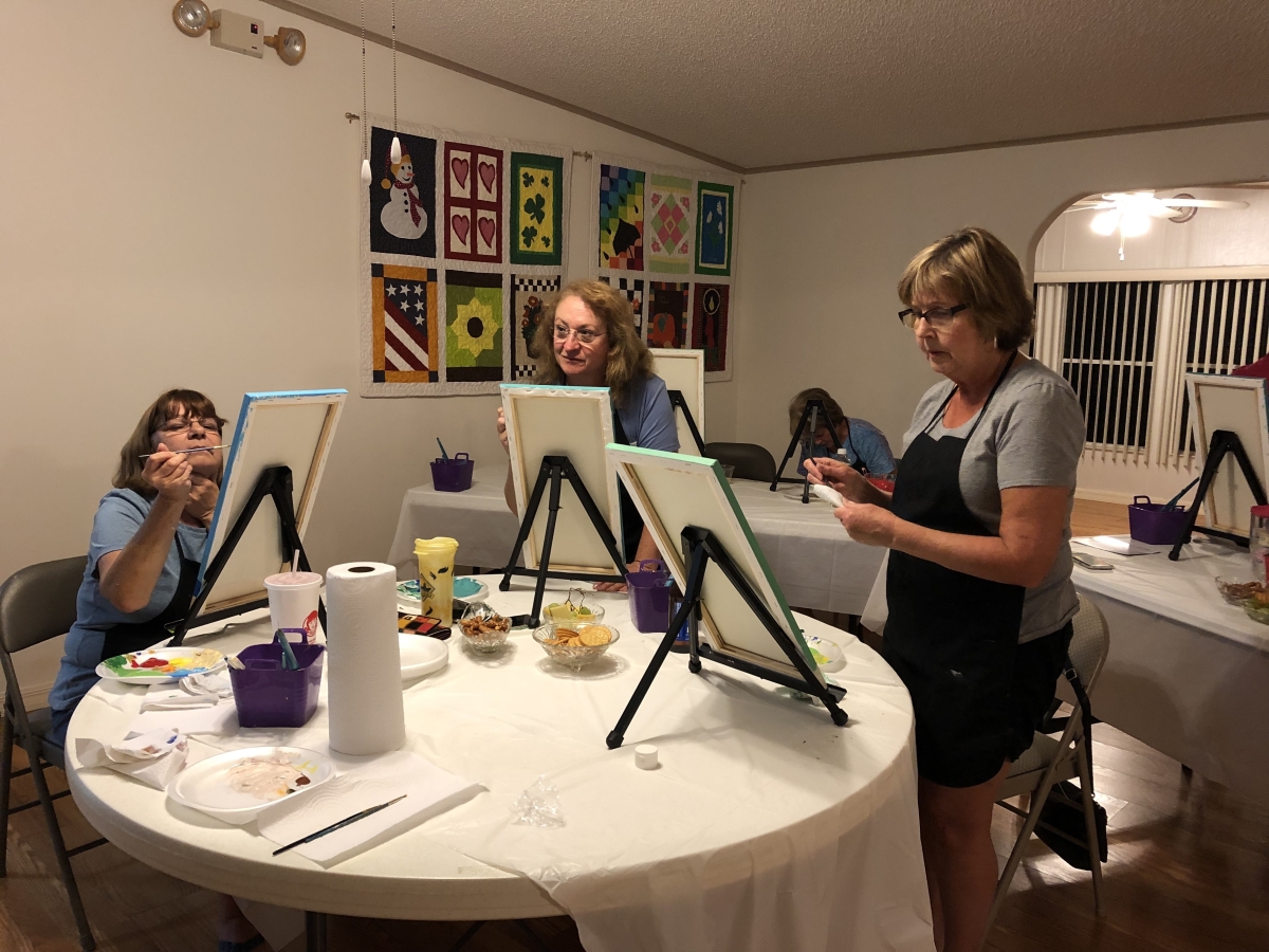Ladies Night Out Paint Party – River's Edge